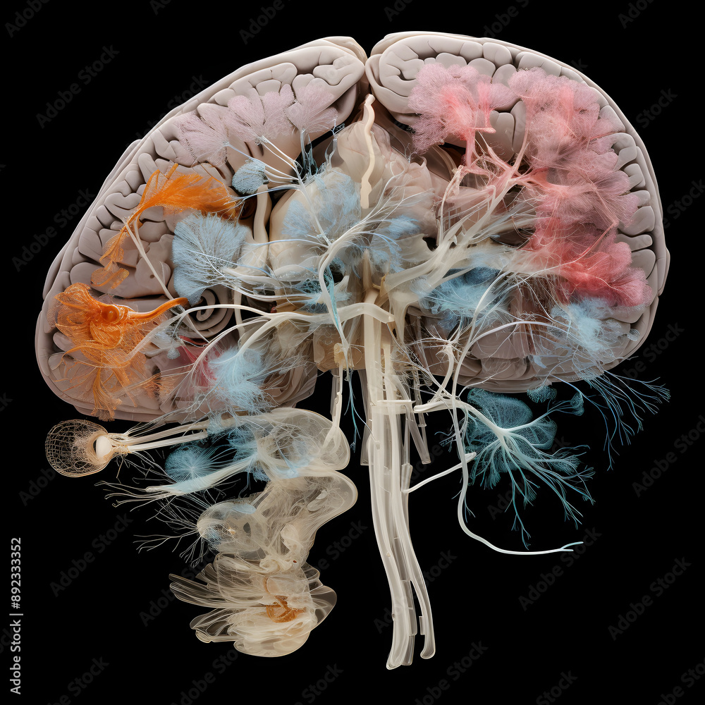 High-resolution Computed Tomography (CT) Scan of a Human Brain ...