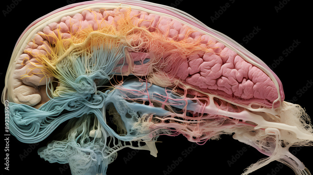 High-resolution Computed Tomography (CT) Scan of a Human Brain ...