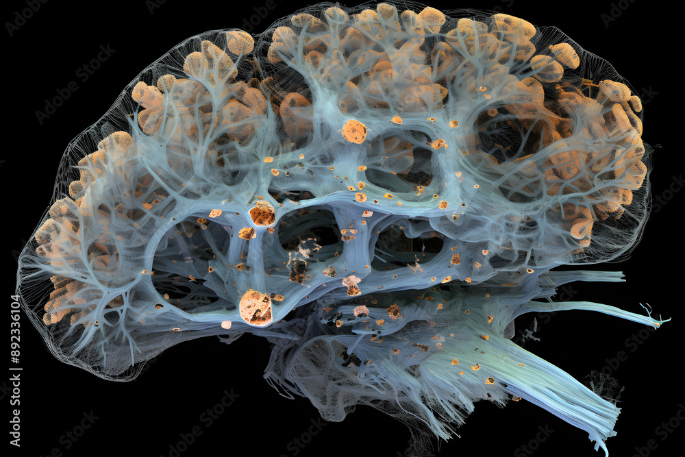 High-resolution Computed Tomography (CT) Scan of a Human Brain ...
