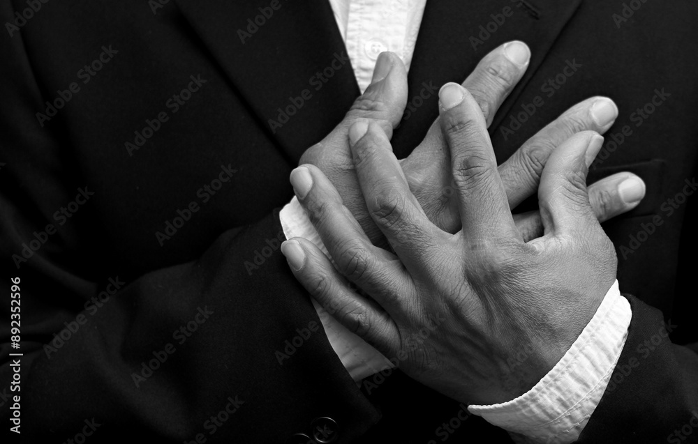 praying and worshiping God on grey black background with people stock ...