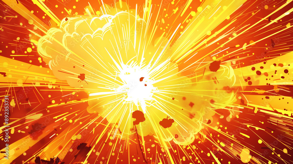 Cartoon boom graphics for anime and manga. Stock Photo | Adobe Stock