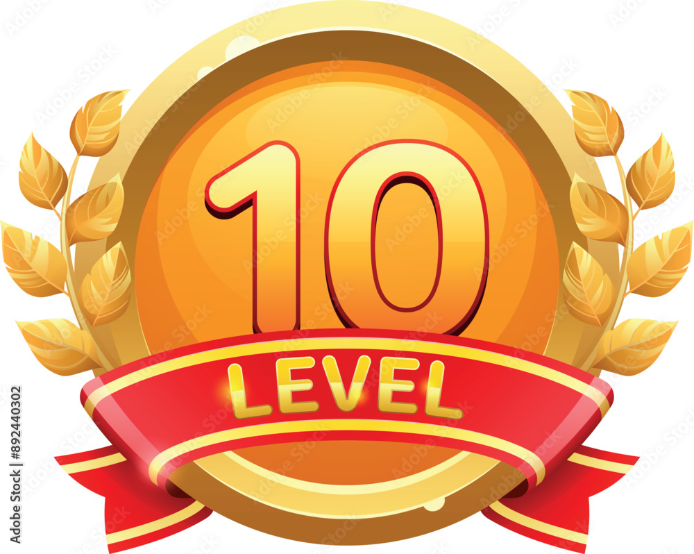 10 level left icon Chat bubble badge 10 level to go sign Speech bubble ...