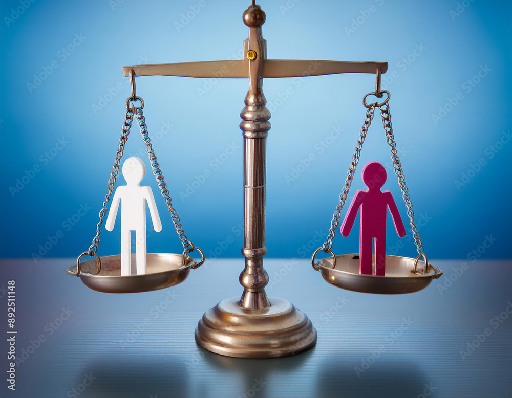 Depicting equality and social justice, featuring symbols like balanced ...