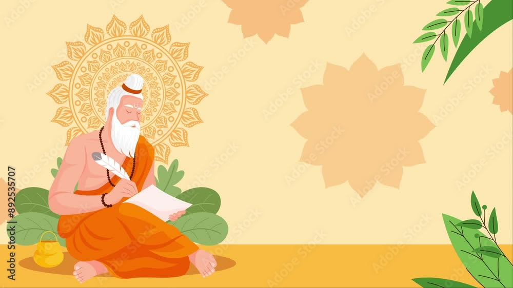 Guru Purnima, Happy Guru Purnima ! India, Guru Purnima Motion Graphics ...