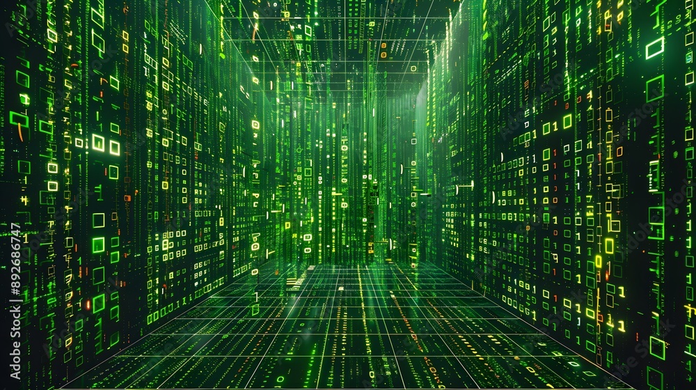 Binary Data Software Programming Code Background Random Parts Of Program Code Digital Data