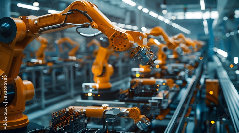 Manufacturing Automation. Advanced High Precision Robot Arms on ...