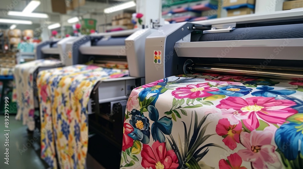 Sublimation textile printing using heat to transfer designs from paper ...