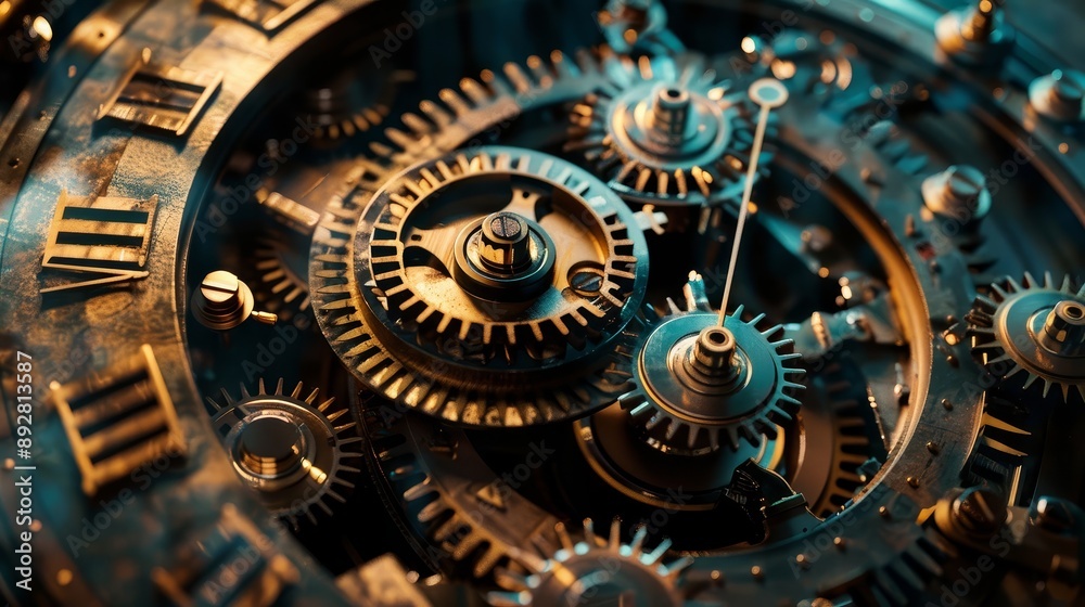 Perpetual Motion Dynamo Wallpaper With Copy Space - Futuristic ...