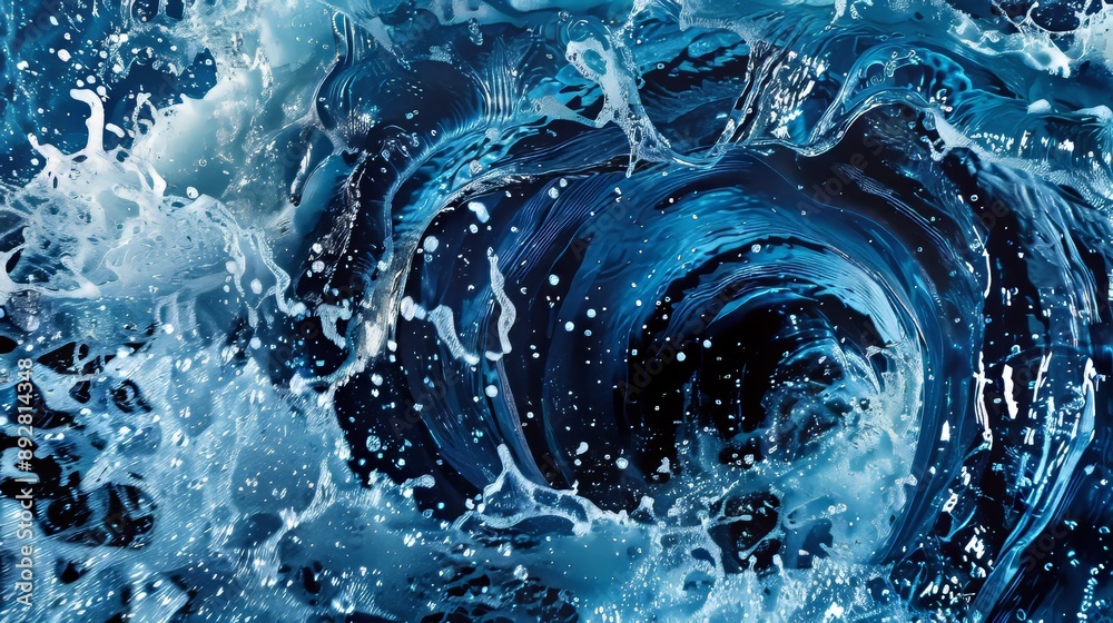 Dynamic Blue Water Vortex Captivating Fluid Motion in HighDefinition ...