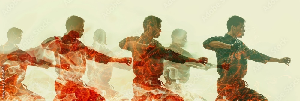 Captivating dual exposure image blending the dynamic movements of ...