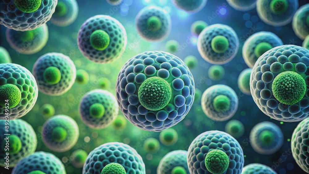 Poster Cells dividing and multiplying through growth , cell, division ...