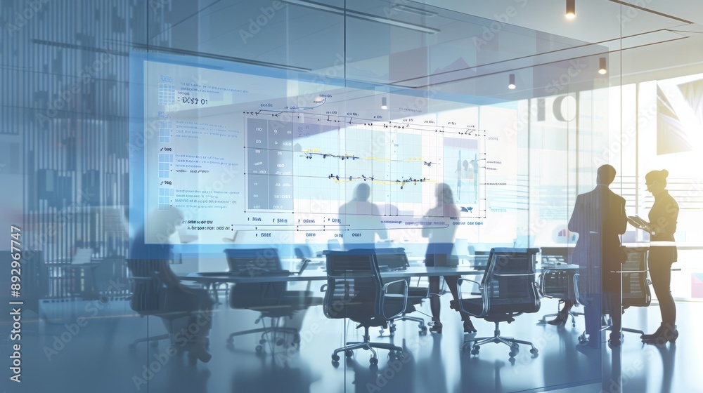 Corporate Planning Session with Detailed Project Timeline on ...