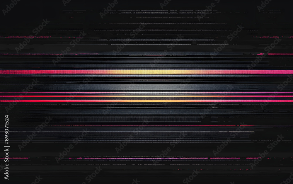 Glitch VHS background. Old video camera distortion. Horizontal overlay ...