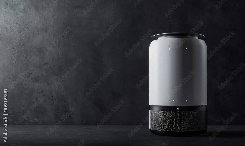 Sleek Modern Air Purifier Unveiled: Cutting-Edge Design on Black ...