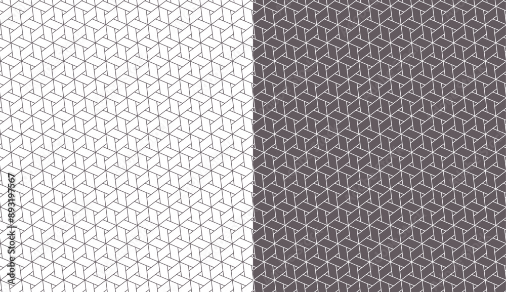 Ancient Japanese pattern Ajiro-asanoha, representing the traditional ...