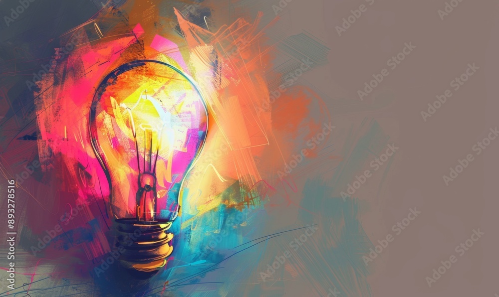 Innovative 3D Sketch-Style Light Bulb: Creative Fusion of Pencil Art ...