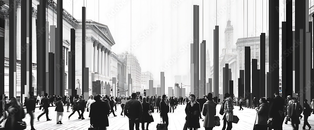 Basic chart indicating a positive correlation between column height and ...