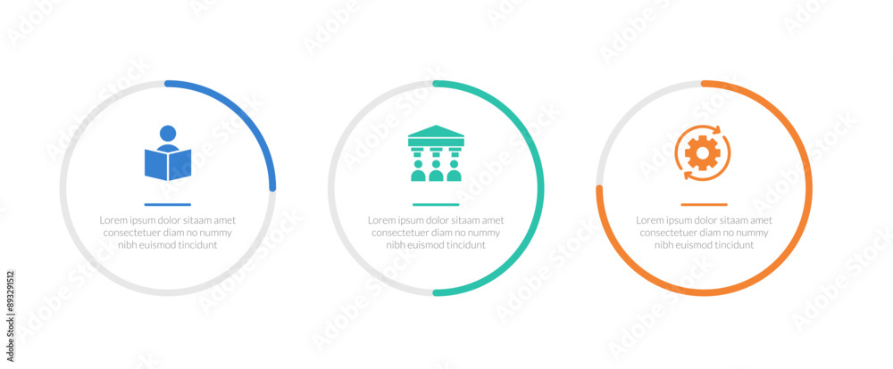 LMS learning management system infographics template diagram with ...