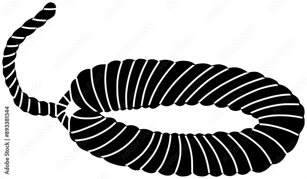 rope illustration scout silhouette knot logo string icon equipment ...