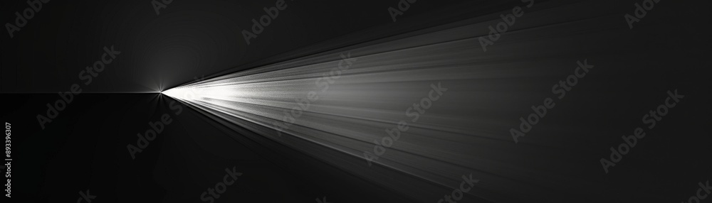 Elegant Beam of Light Emerging on Abstract Black Background ...