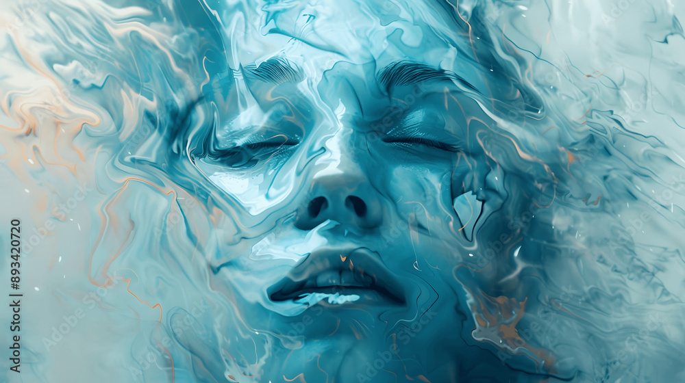 ภาพประกอบสต็อก Abstracts of human portraits showing different human ...