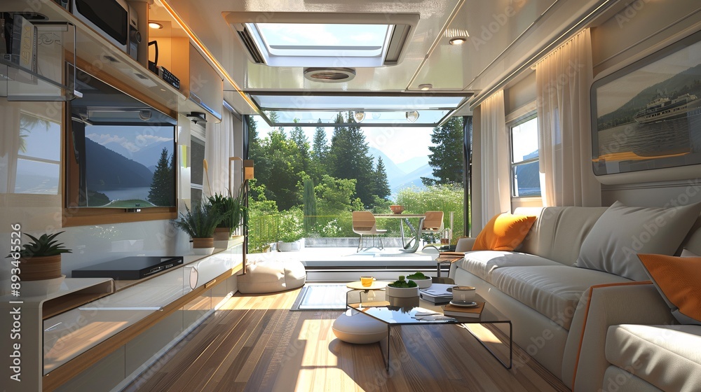 A state-of-the-art smart entertainment system is integrated into the RV ...
