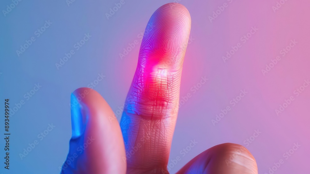Finger with visible inflammation and blush tint due to gout, realistic ...