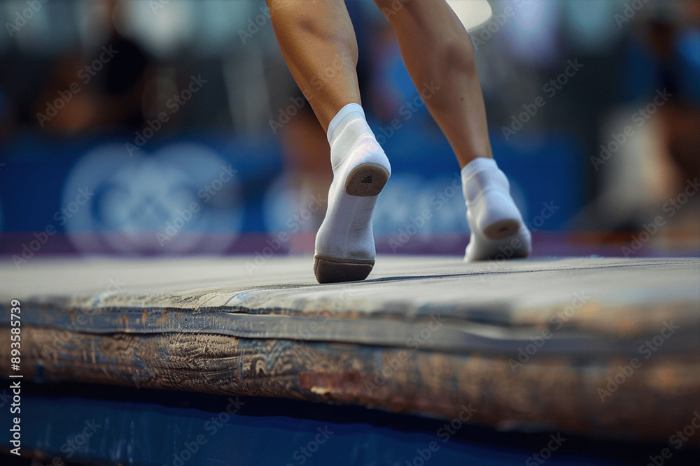 Leap of Faith: An athlete's feet captured mid-air, showcasing the power ...