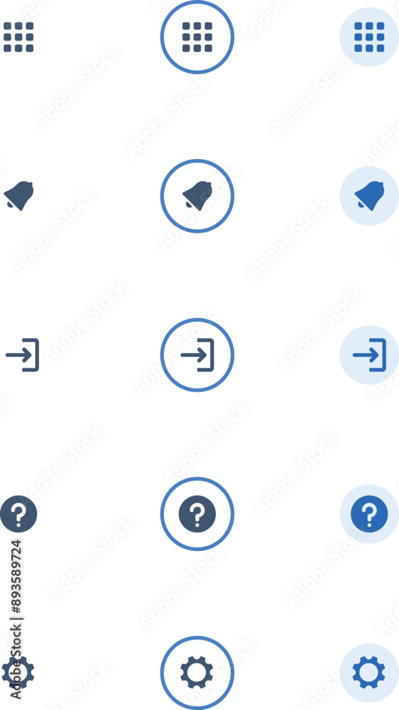 Dashboard hover Profile ui setting icons. Icon set of dashboard ...