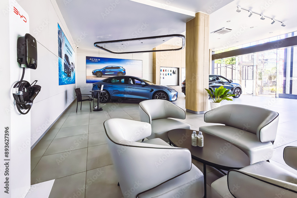 KANCHANABURI - THAILAND, JULY 6,2024 : Inside a showroom and interior ...