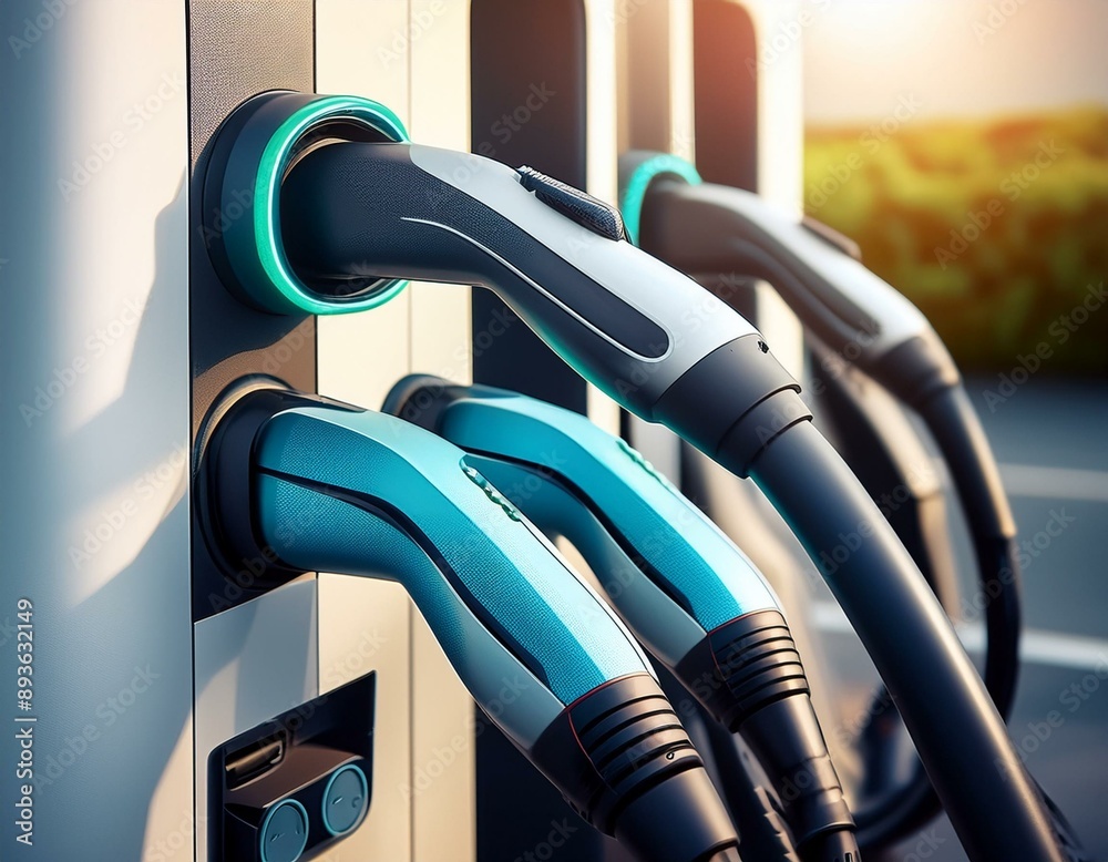 Charging station for electric cars. Types and connectors of ports for ...
