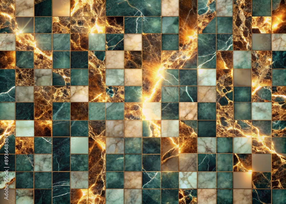 Luxurious marble texture merged with vibrant digital pixelation ...