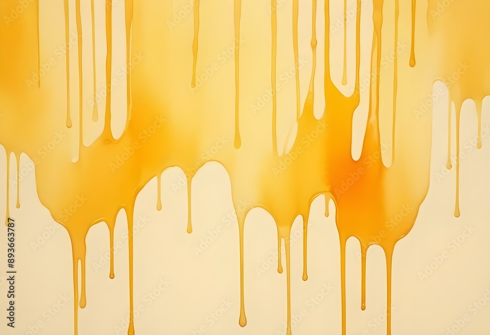 Soft yellow dripping honey abstract background with a watercolor effect ...