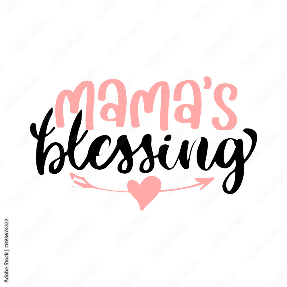Mama And Me Lettering Quotes. Vector cute typography for baby girl or ...