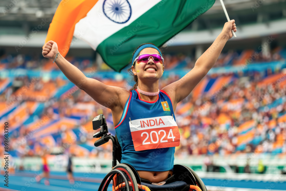 Triumphant Indian Para-athlete at Paris 2024 Olympics. An inspiring ...