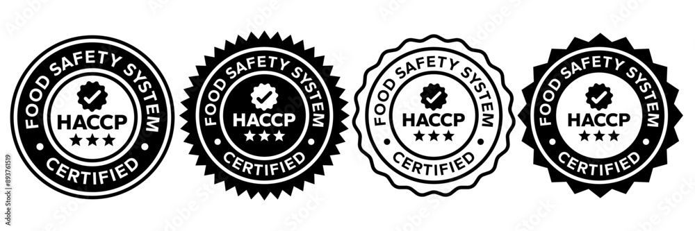 HACCP Hazard Analysis Critical Control Points, Food Safety system, logo ...