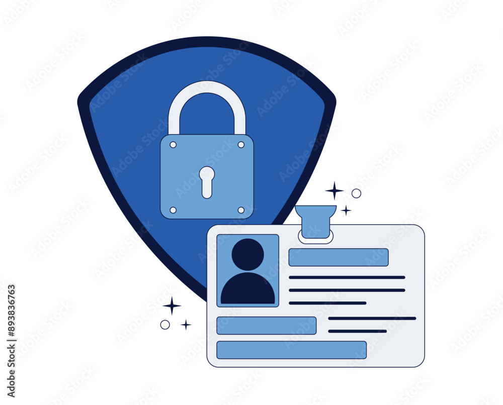 Identity card, plastic smart card with personal information about ...