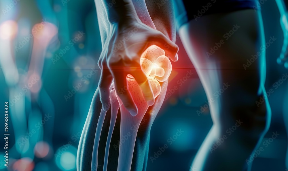 Laboratory and Medical Health Concept: Visual representation of ACL ...
