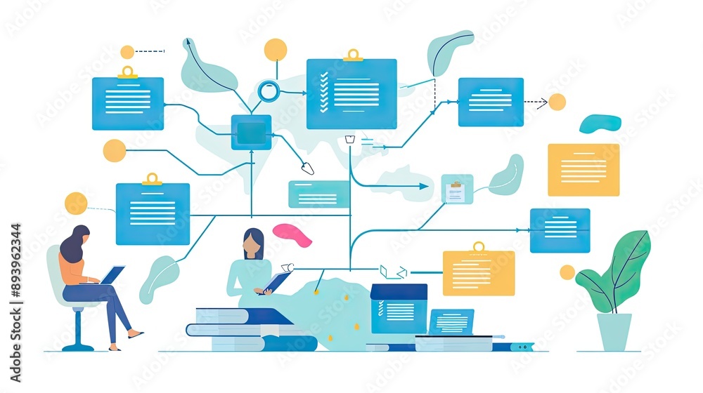 Infographic with a flowchart on how different study techniques impact ...