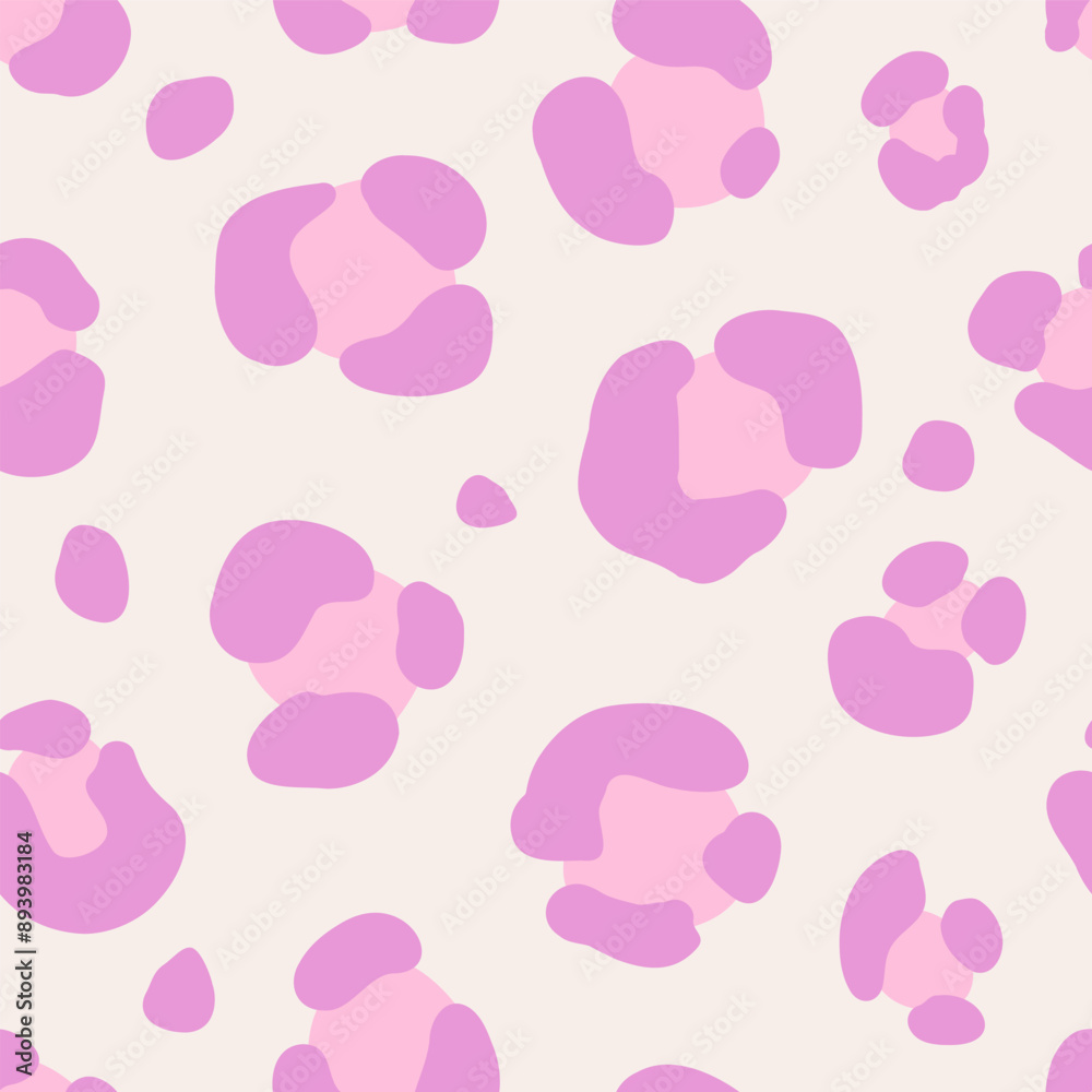 Y2k leopard seamless background. Psychedelic pink leopard print ...