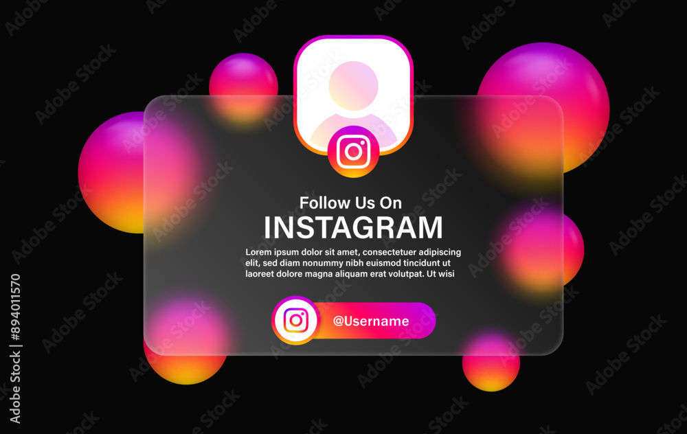 follow us on instagram . instagram logo social media icon button in ...