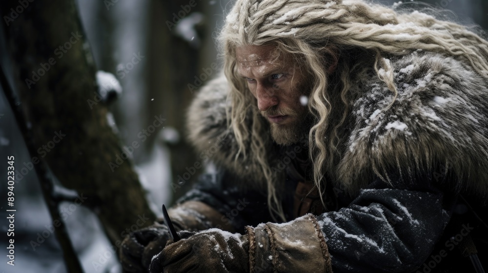 Nordic saga - portrait viking lifestyle, depicting the fearless spirit ...