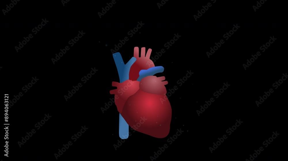 Human heart, abstract and medical science in studio for healthcare ...