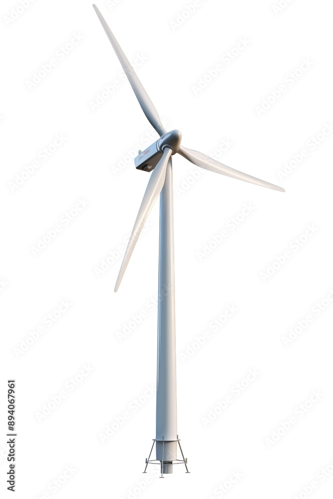 Electricity generation Windmill PNG Wind turbine isolated on a white ...