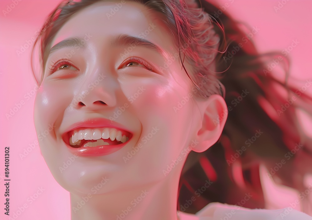 Hyper realistic Photography of (Random Pose action of Smiling Face ...