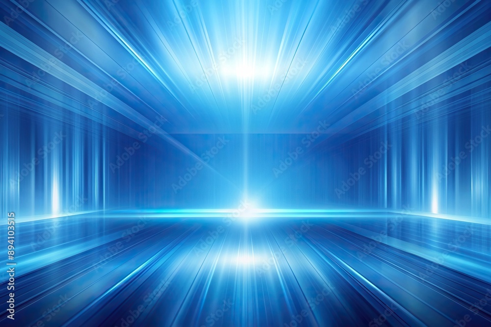 Abstract blue background with forced perspective effect, blue, forced ...