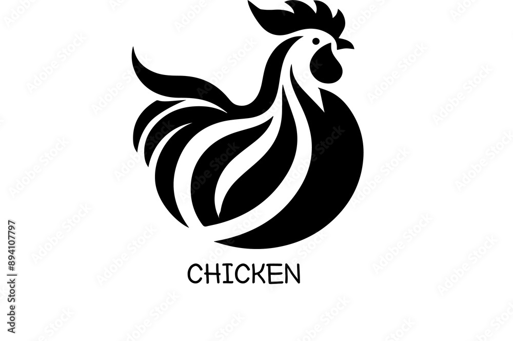 A chicken logo is a dynamic and engaging symbol, often used in food and ...