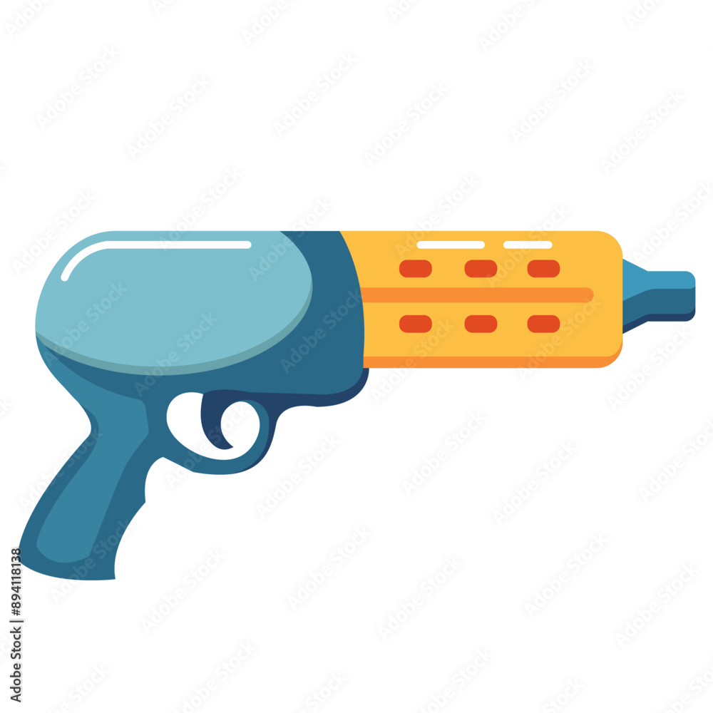 Futuristic weapon concept clip art, space blaster gun vector art ...