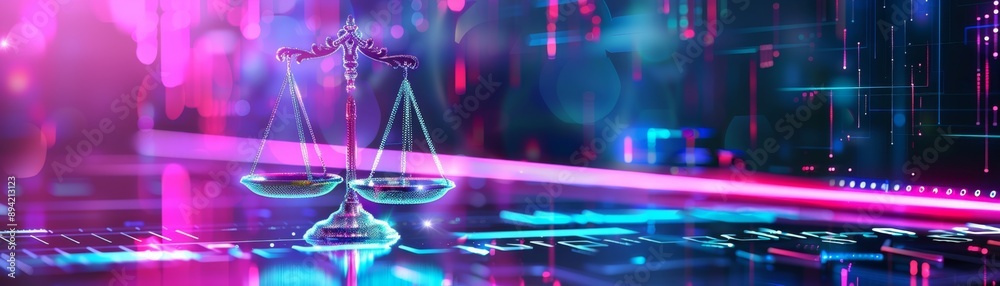 Illuminating Legal Tactics: Futuristic Law Firm with Holographic ...