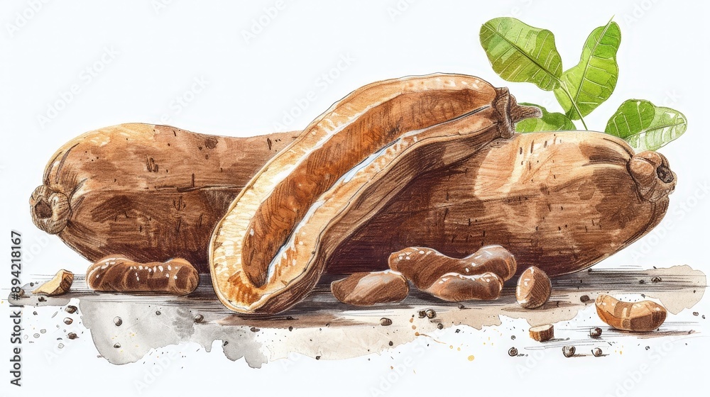 ภาพประกอบสต็อก Clear and vibrant hand-drawn color pencil sketch of a ...